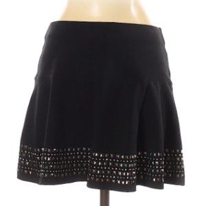 Express | Skirts | Express Black Mini Skater Skirt With Embellishment ...